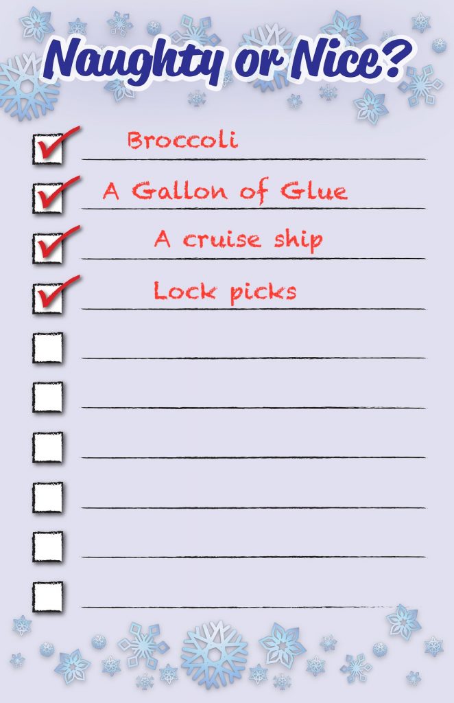 They're Making Those Interesting Lists Again... Check Them Twice - Shut ...